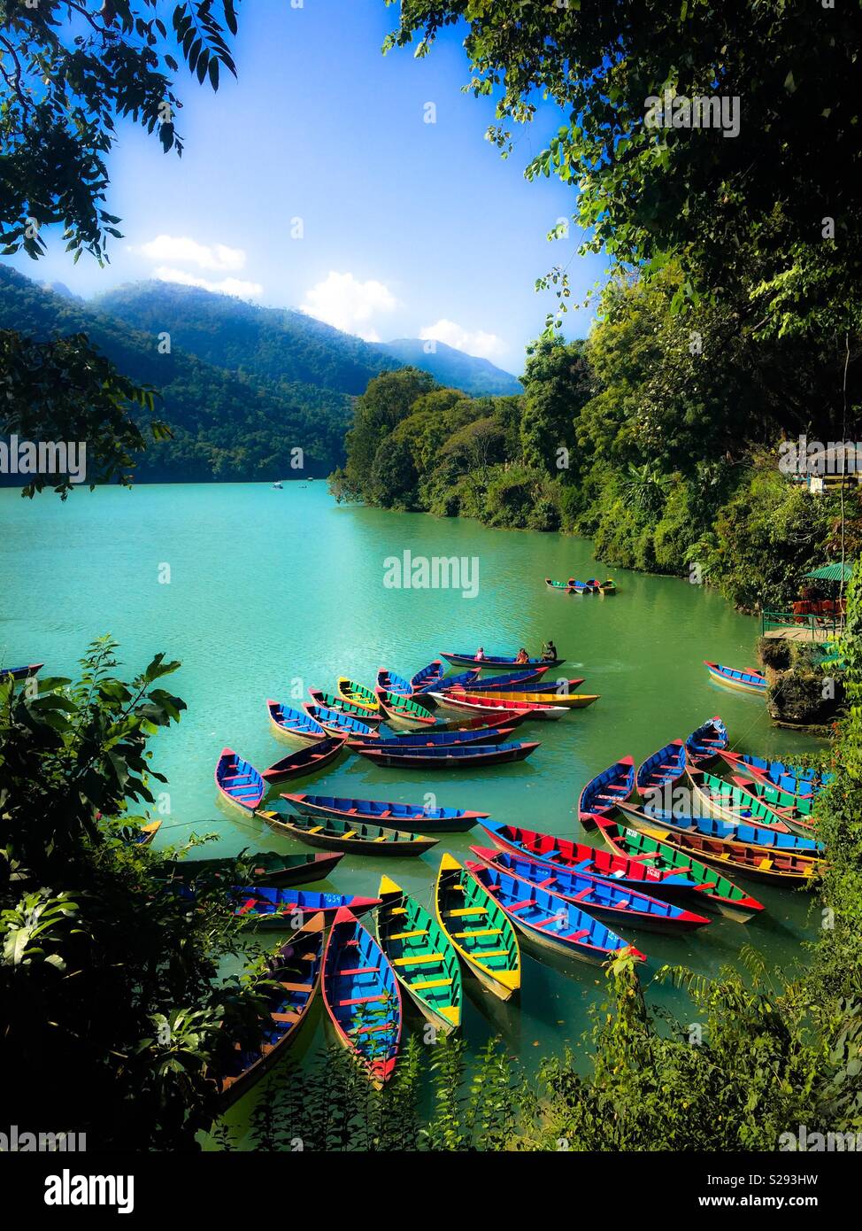 Lake Fewa, Pokhara, Nepal Stock Photo - Alamy