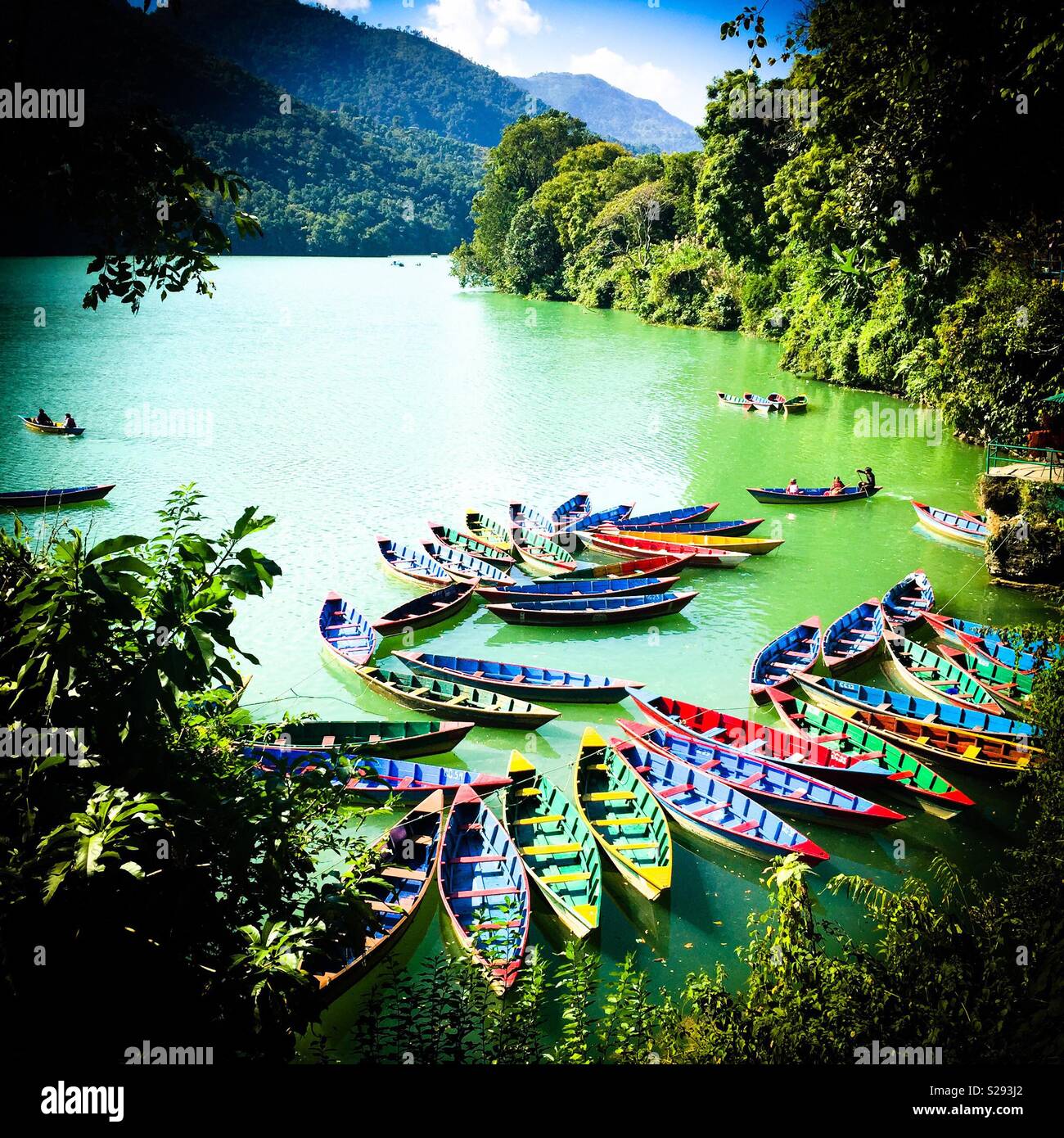 Lake Fewa, Pokhara, Nepal Stock Photo - Alamy