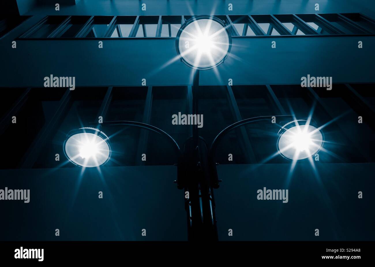 Three cool lights Stock Photo - Alamy