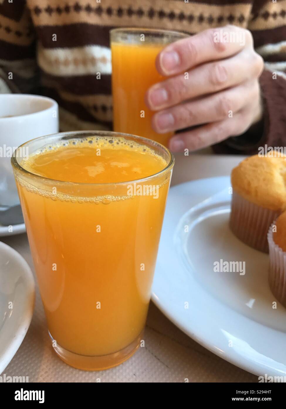 Glass of Orange juice Stock Photo - Alamy