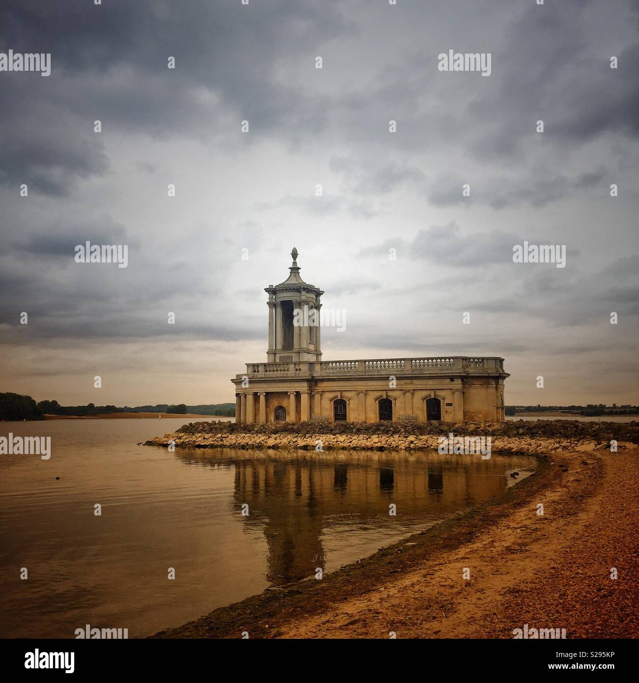Normanton Church at Rutland Water Stock Photo - Alamy