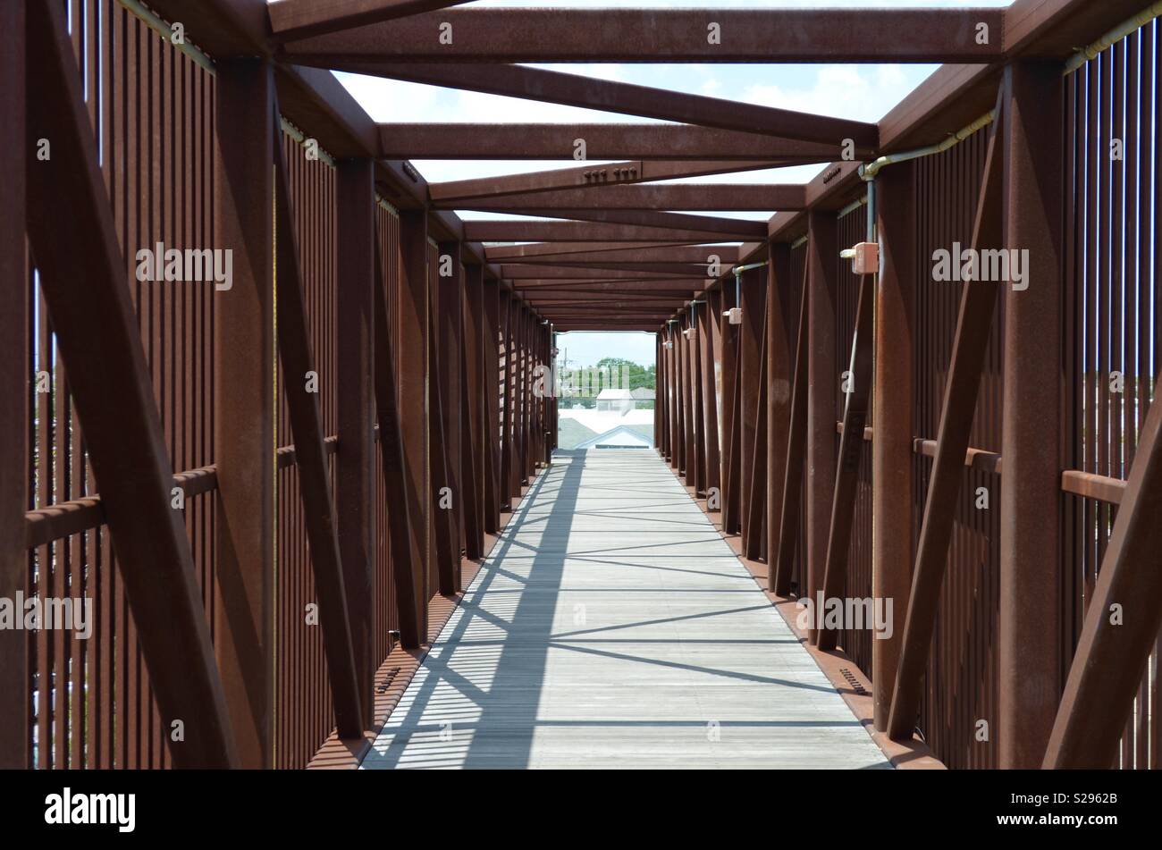 Steel footbridge hi-res stock photography and images - Alamy