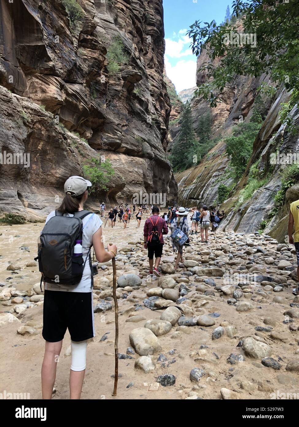 Soaking in the view in the narrows Stock Photo - Alamy