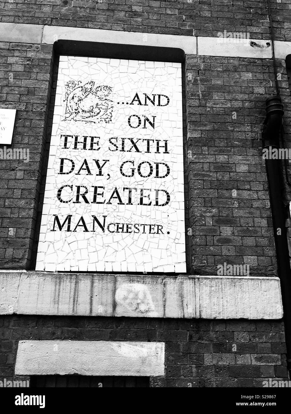 God created Manchester Stock Photo - Alamy