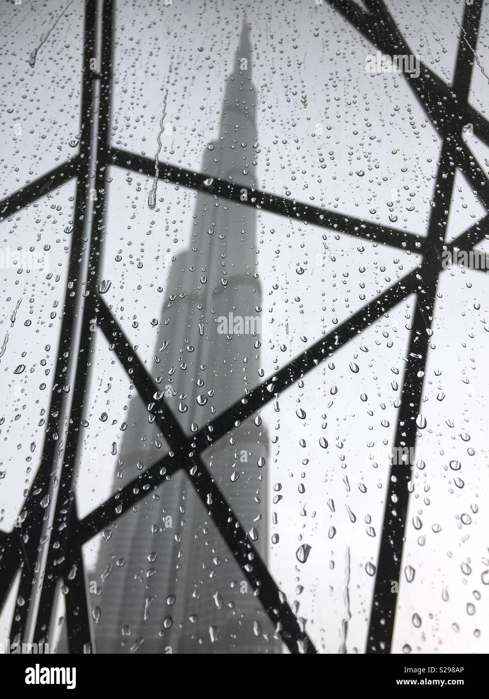 Burj Khalifa and rainy day in Dubai Stock Photo - Alamy