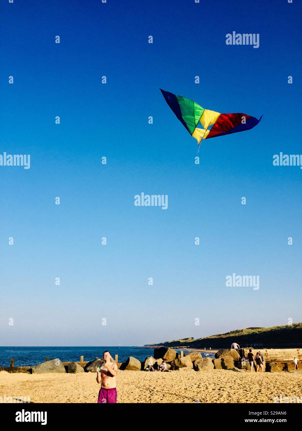 Summer kite sea hi-res stock photography and images - Alamy
