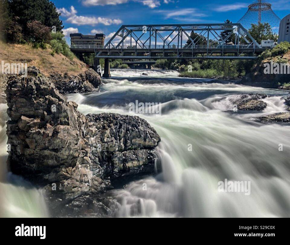 Spokane waterfall hi-res stock photography and images - Alamy