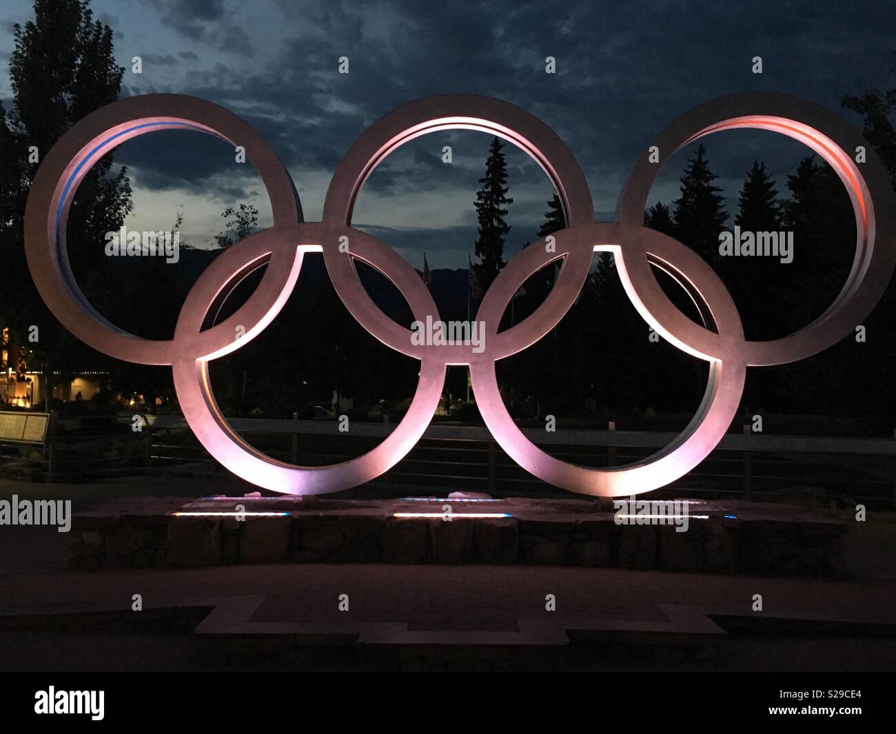 Whistler olympic rings hi-res stock photography and images - Alamy