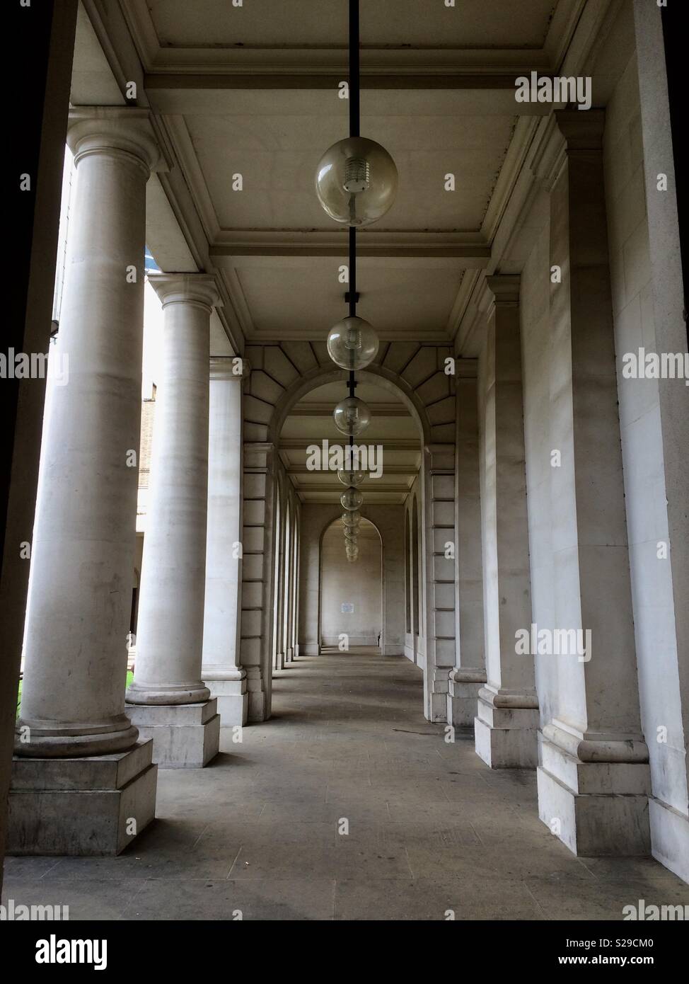 Classical walkway, Adams Court, London Stock Photo - Alamy