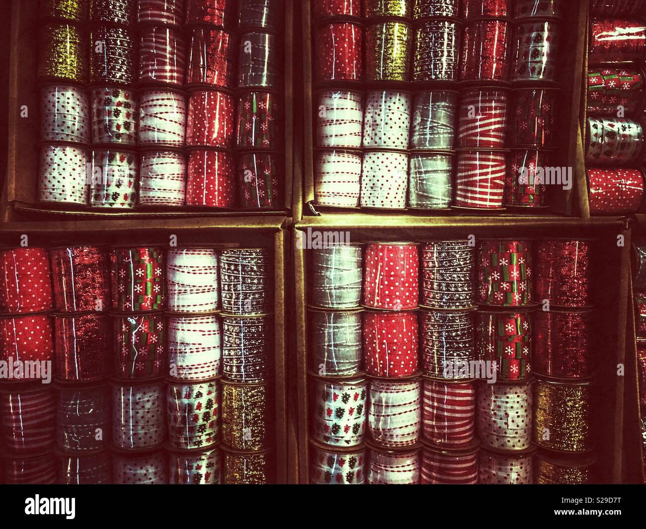 Rolls of ribbon Stock Photo - Alamy
