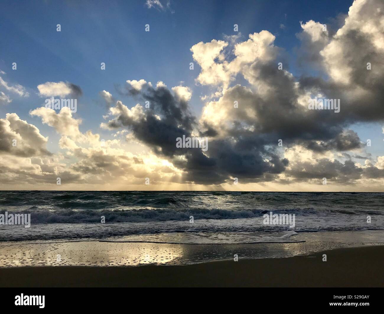 Miami Beach clouds Stock Photo - Alamy