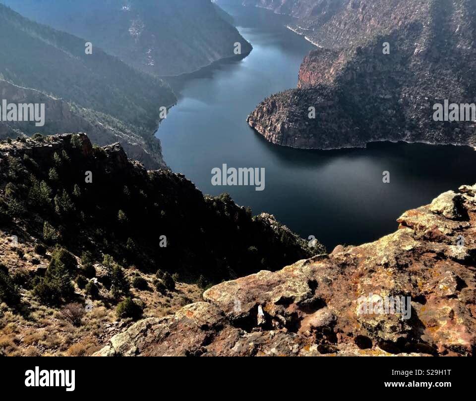 Wow that’s a big drop off Stock Photo - Alamy