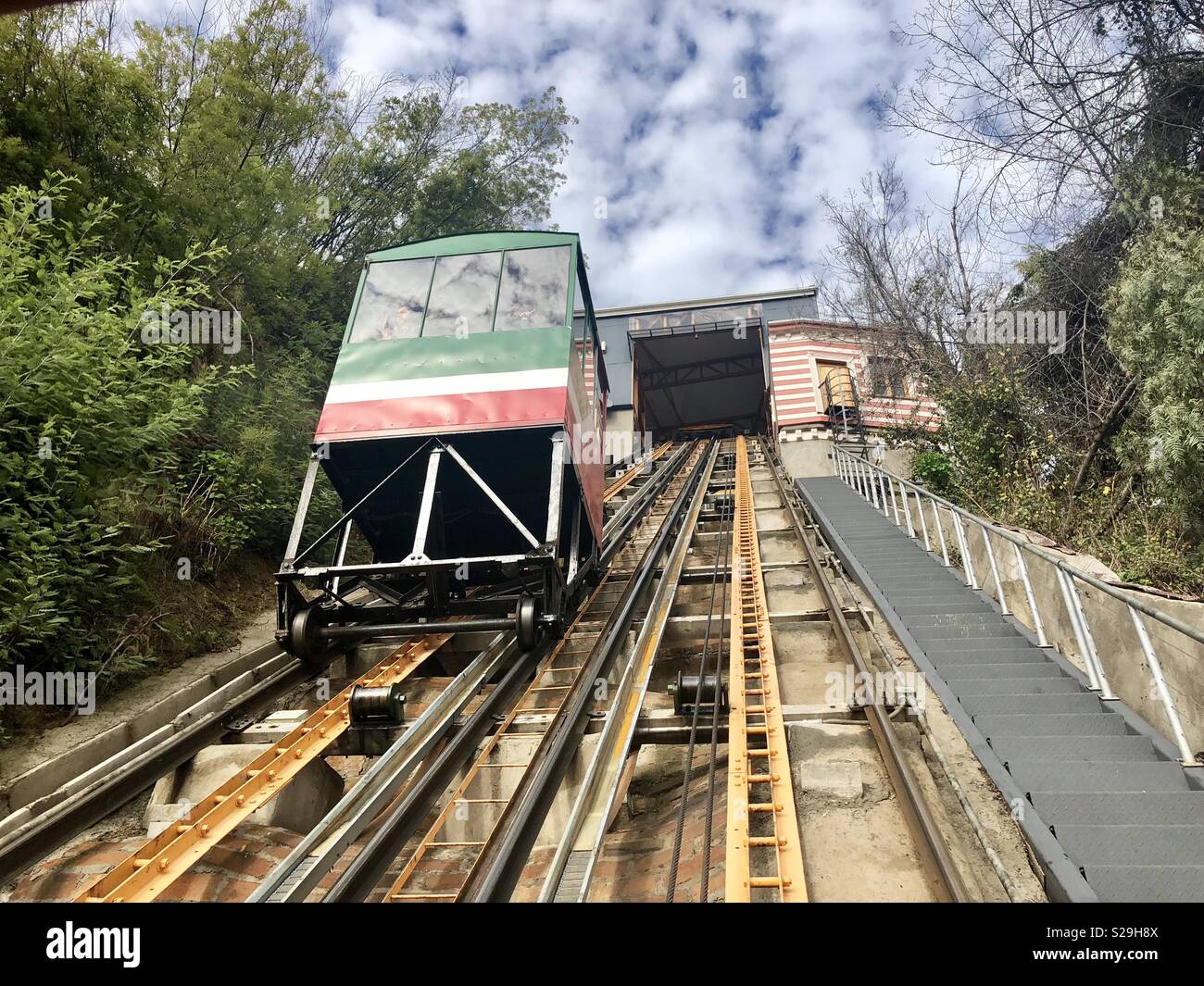 Valparaiso chile funicular hi-res stock photography and images - Alamy