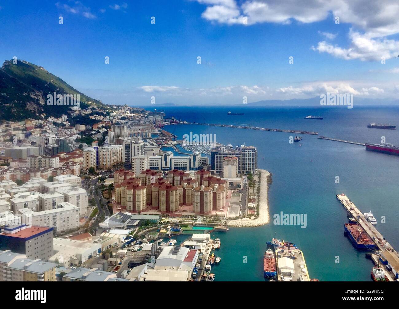 Gibraltar aerial hi-res stock photography and images - Alamy