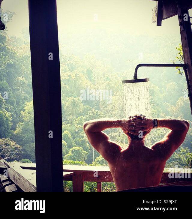Jungle shower hi-res stock photography and images - Alamy