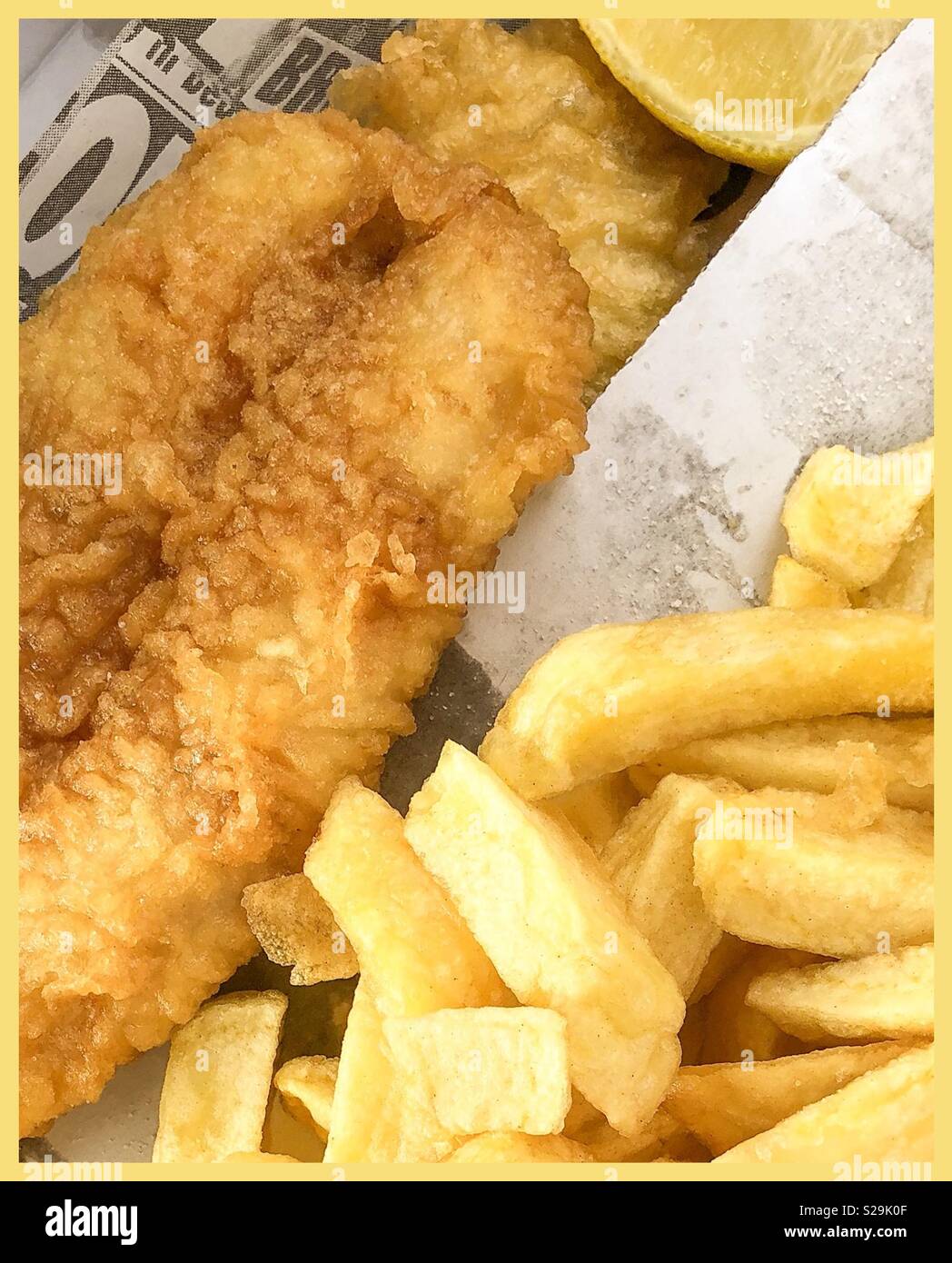 Fish n Chips Stock Photo - Alamy