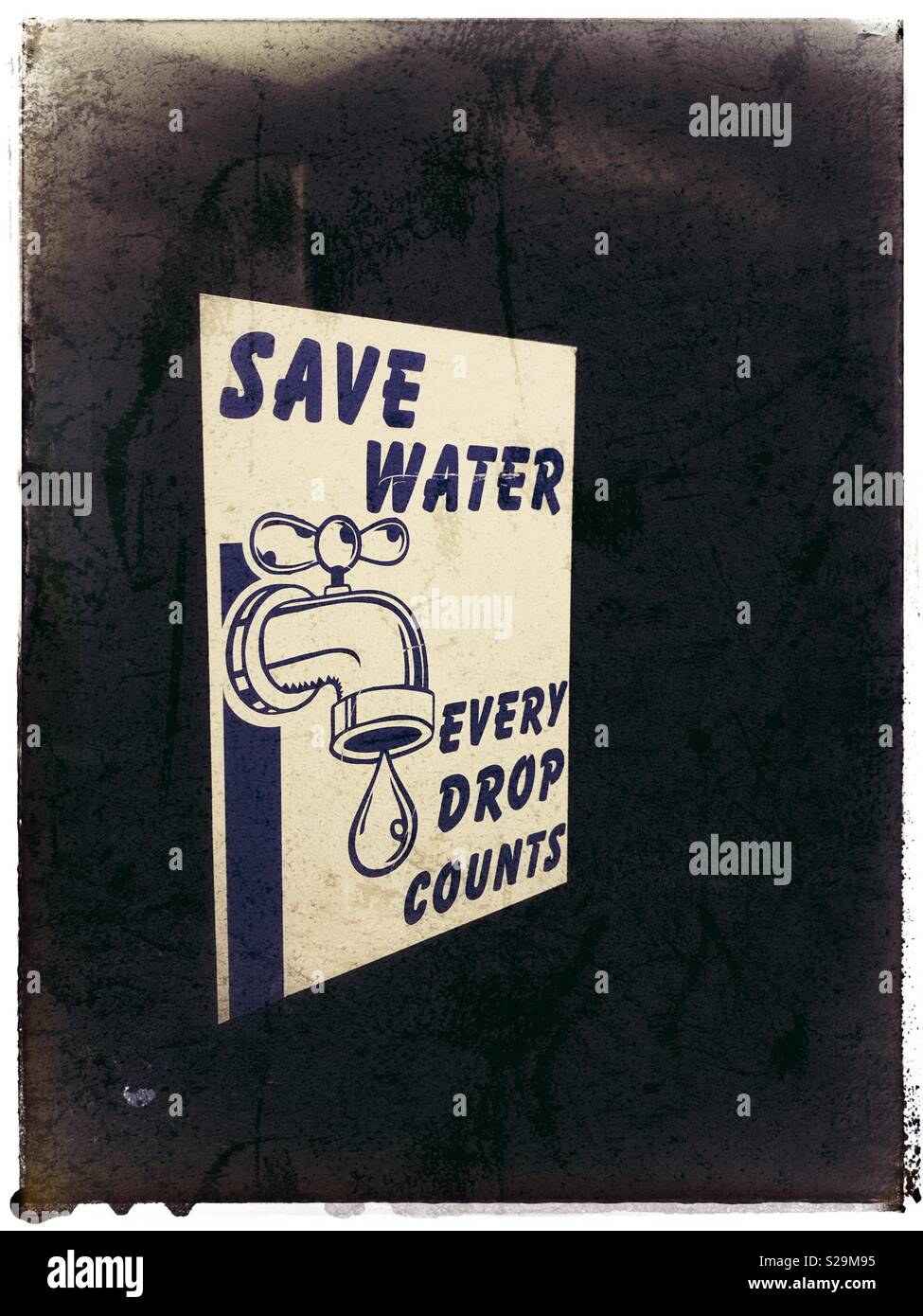 Save water sign hi-res stock photography and images - Alamy