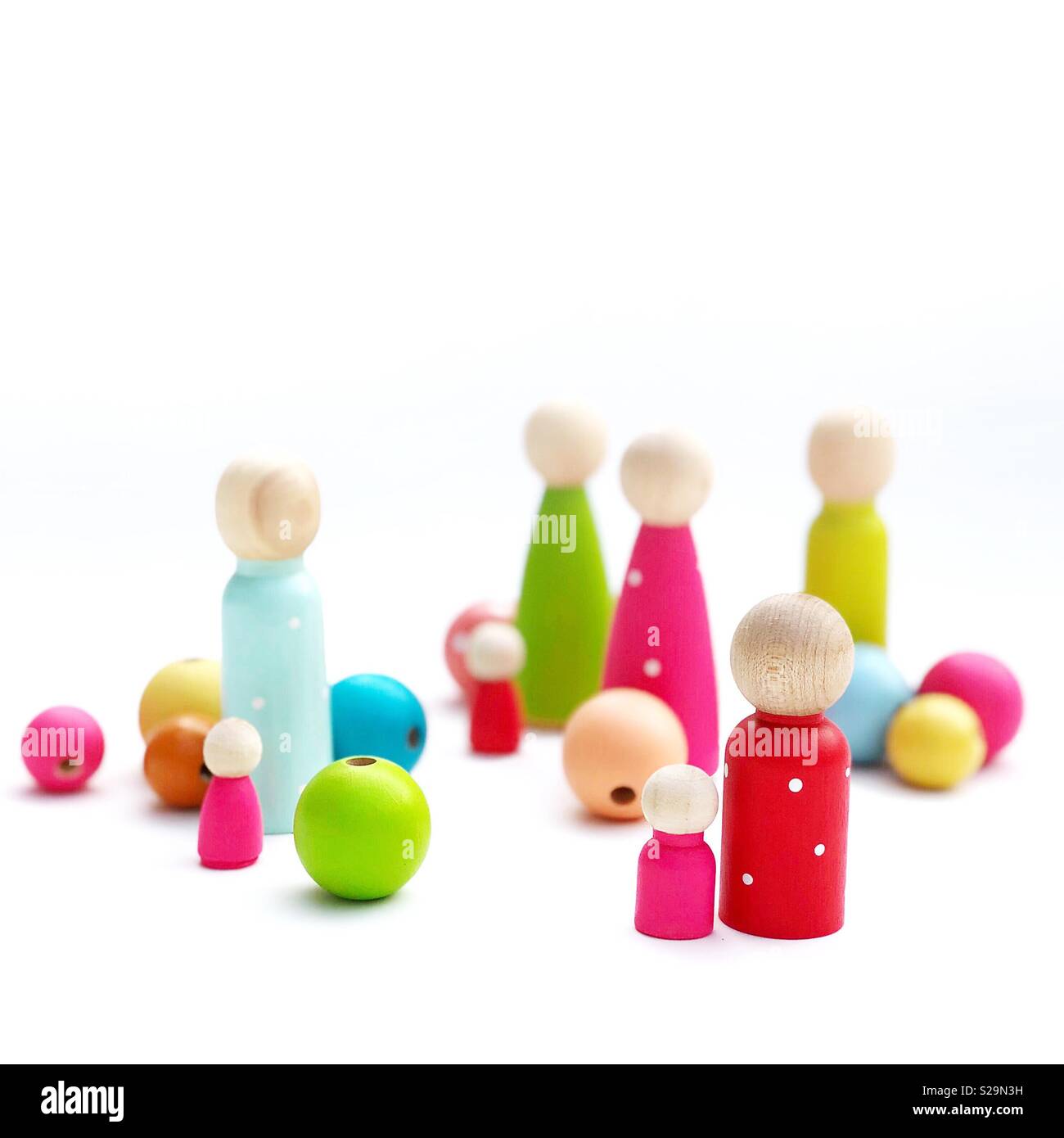 Wooden peg dolls hi-res stock photography and images - Alamy