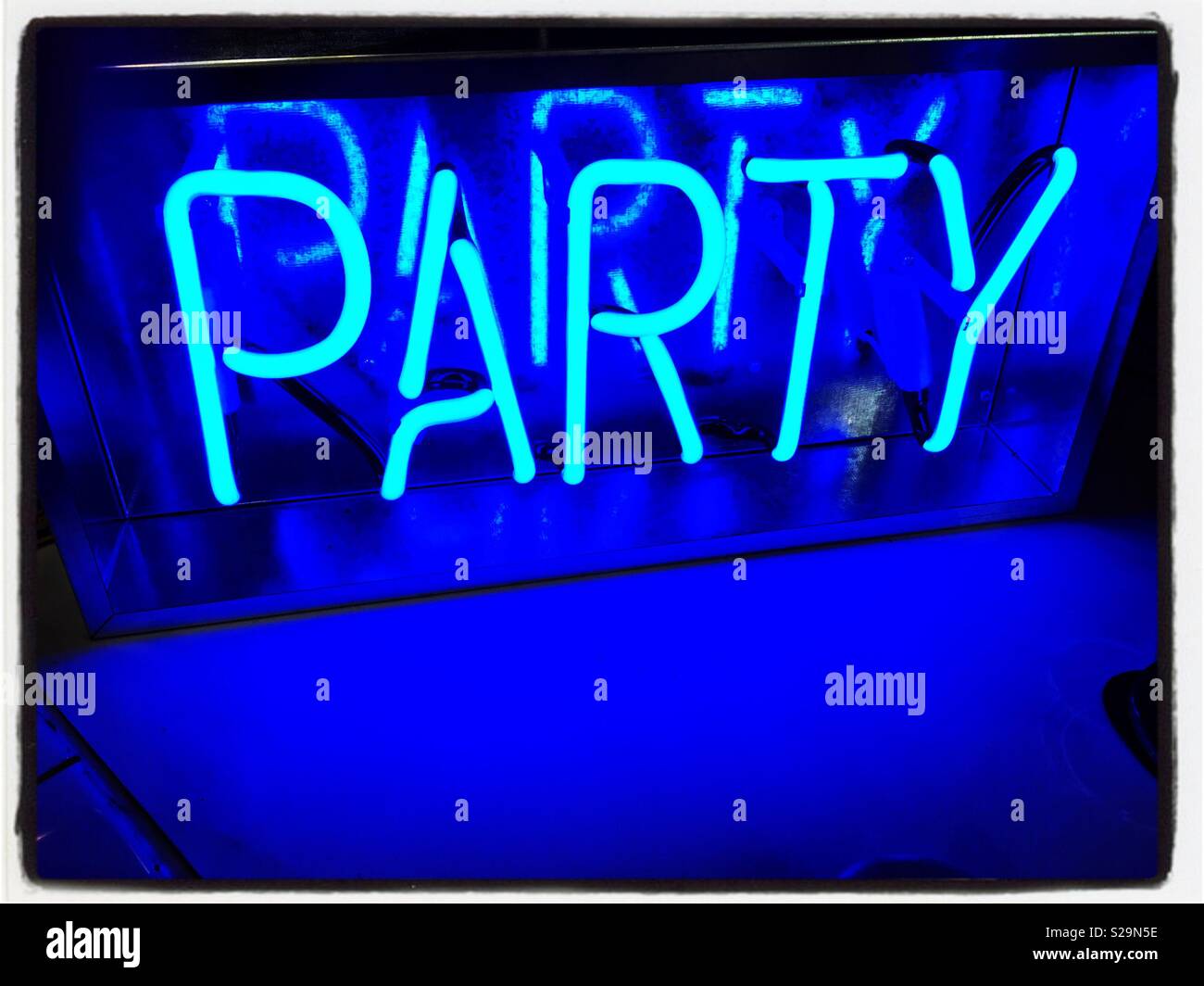 Neón Party sign Stock Photo - Alamy