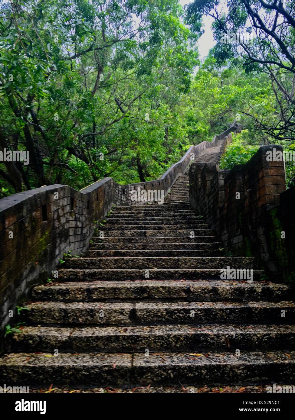 Hidden stairway in Zhuhai, China Stock Photo - Alamy