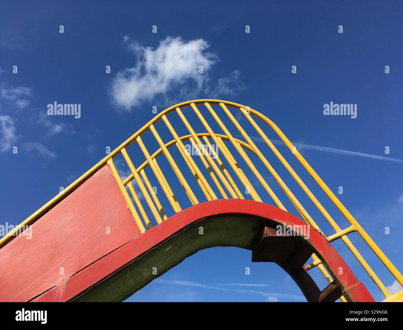 Slide in playground Stock Photo - Alamy