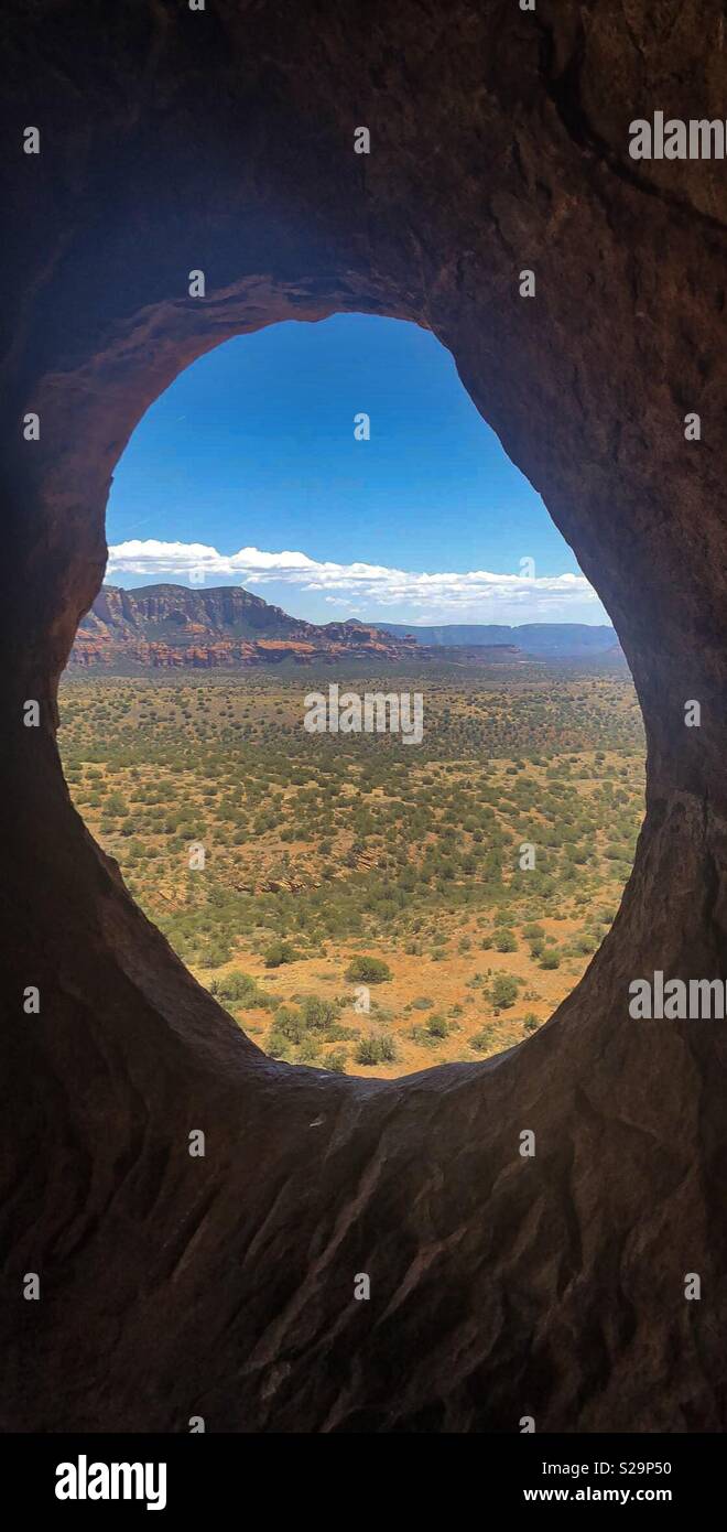 Natural picture frame Sedona Arizona Stock Photo - Alamy