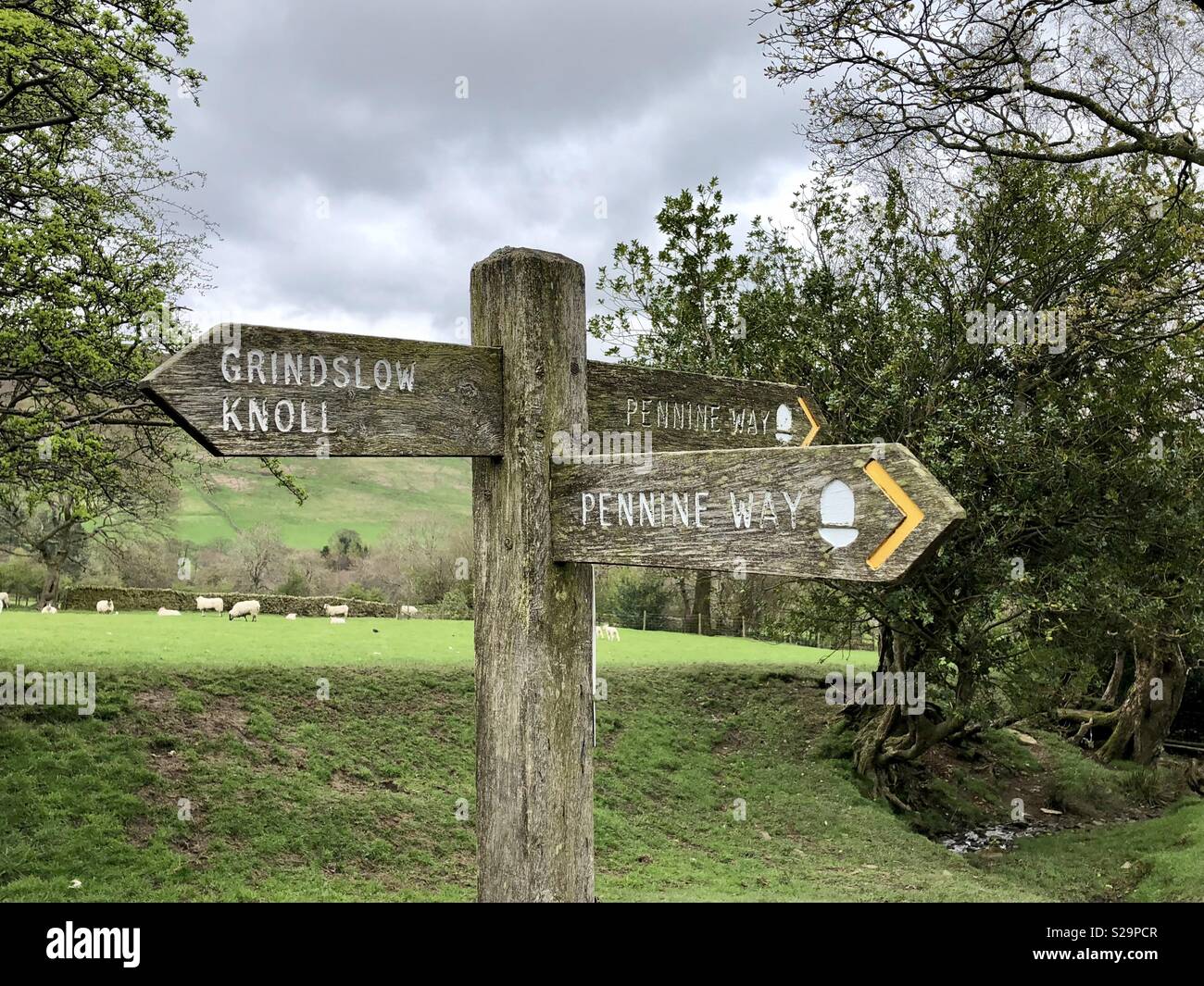 Walking Route Direction Marker High Resolution Stock Photography and ...