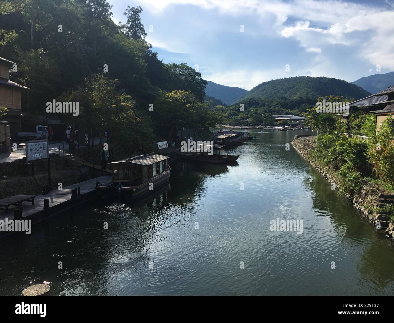 Japanese traditional port in the village Stock Photo - Alamy
