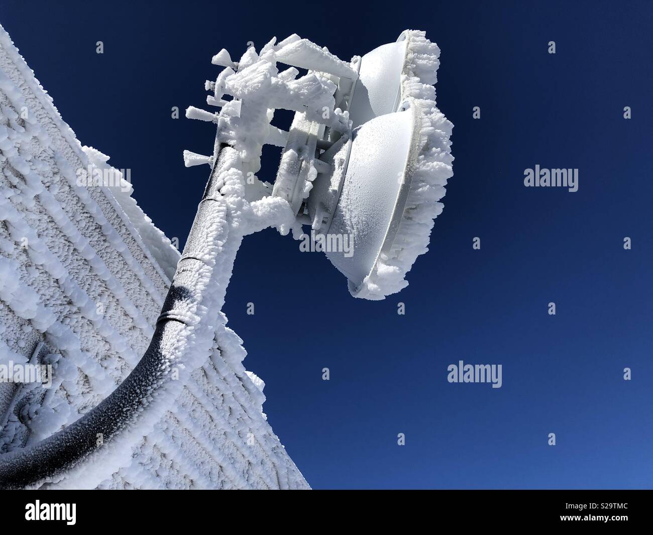 Frozen light on building Stock Photo - Alamy