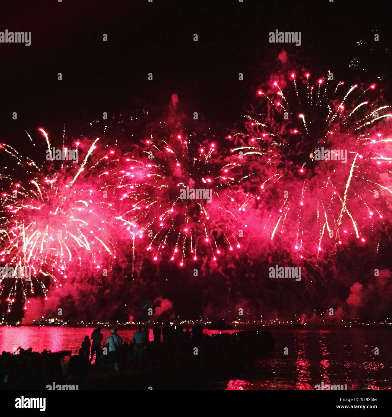Fireworks in Cannes Stock Photo - Alamy