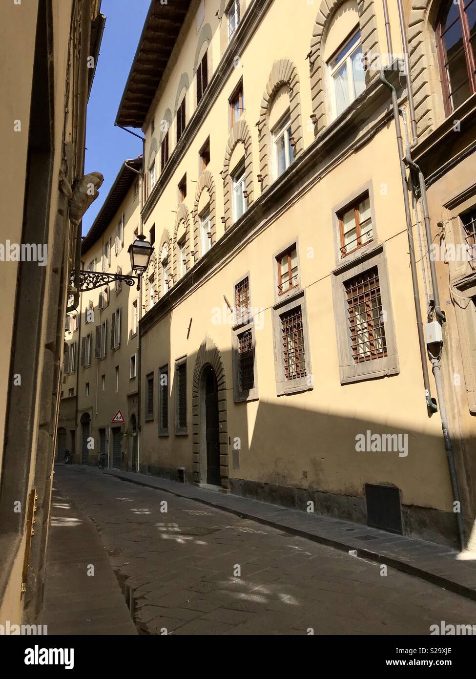 A Typical Street in Florence Italy Stock Photo - Alamy