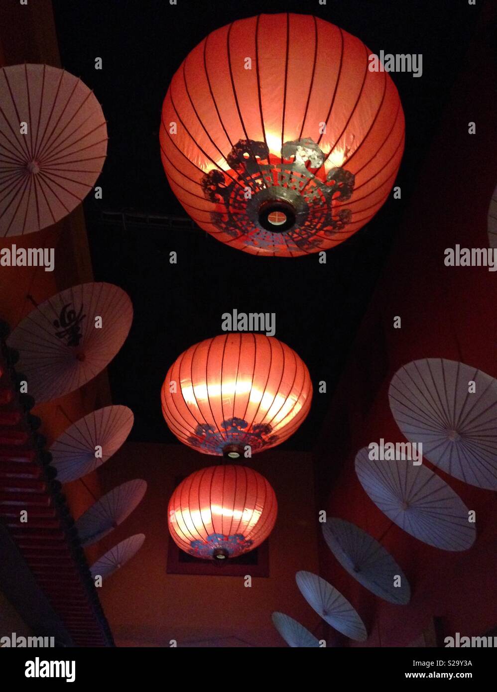 Chinese lantern lights Stock Photo - Alamy