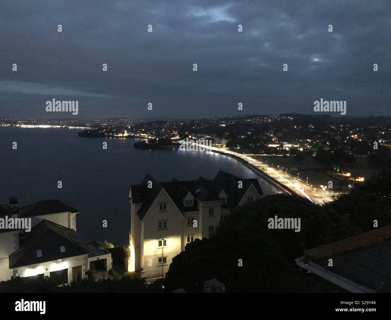 Torquay bay night view hi-res stock photography and images - Alamy