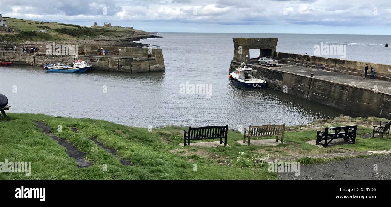 Craster harbour hi-res stock photography and images - Alamy