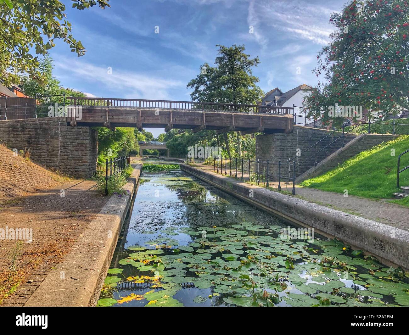 River walk bridge Stock Photo - Alamy