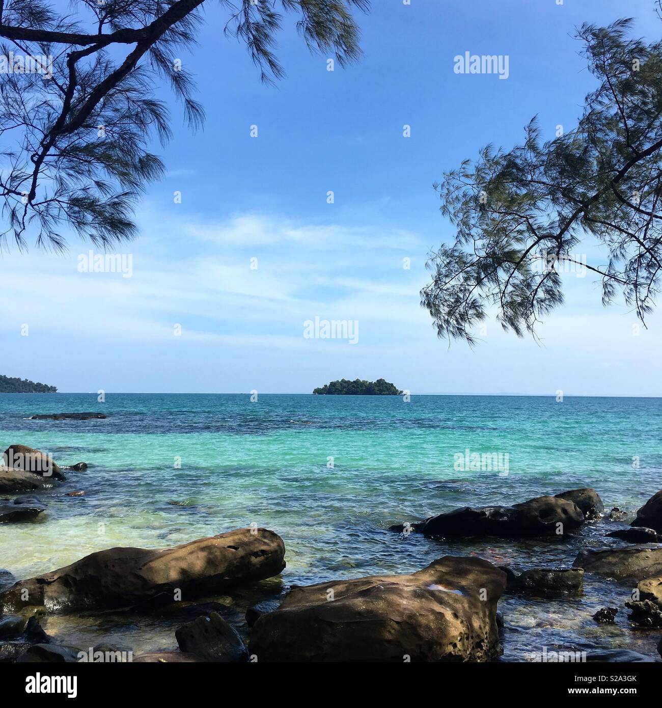 Ocean on Koh Rong, Cambodia Stock Photo - Alamy