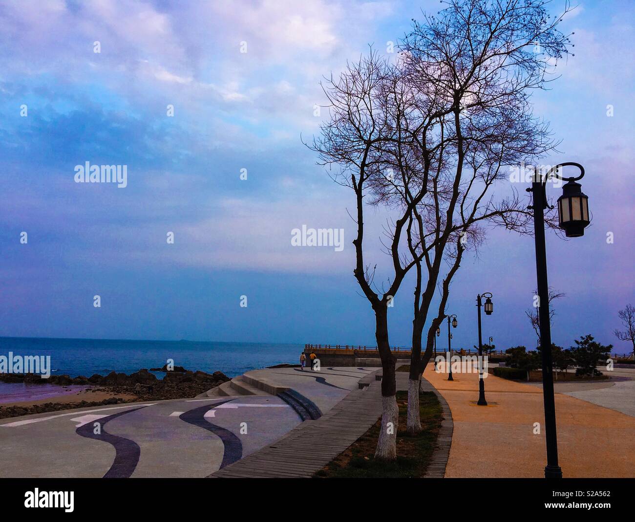 Wandering in a costal City in China early Spring Stock Photo - Alamy