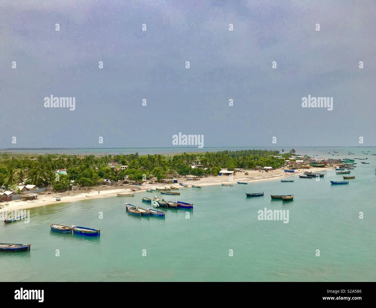 View from Annai Indira bridge Rameswaram Stock Photo - Alamy