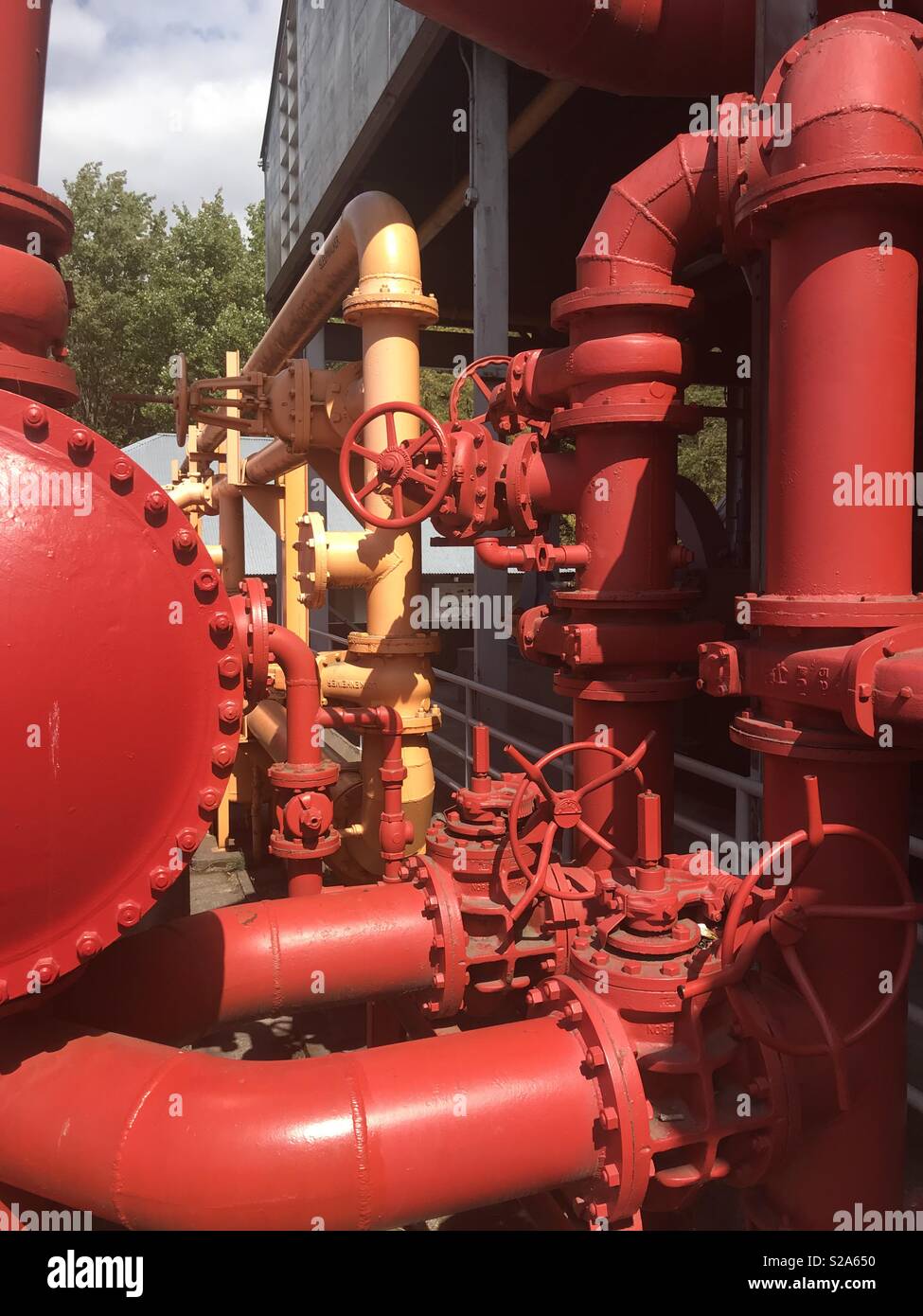 Gas machinery at gas Works Park in Seattle Washington, USA Stock Photo ...