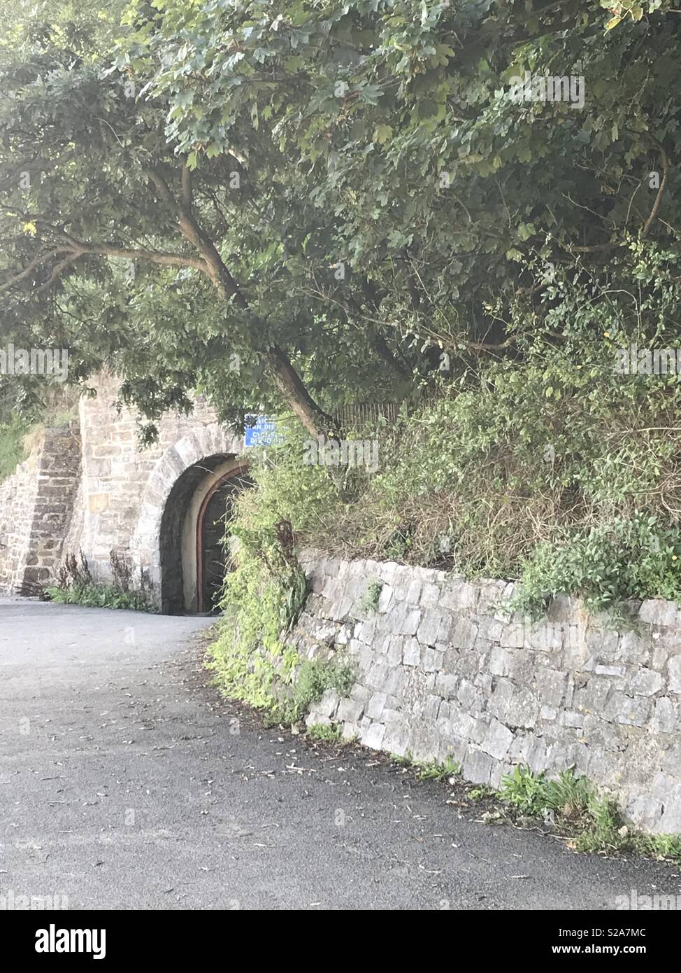 Old railway tunnel on the Pembrokeshire Coastal Path between ...