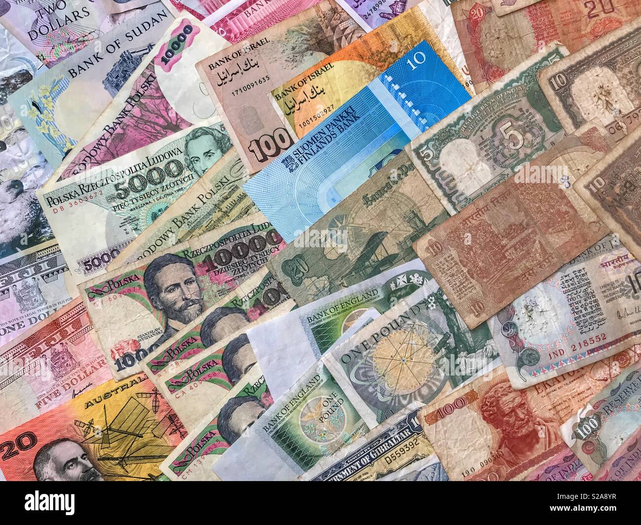 World currencies banknotes hi-res stock photography and images - Alamy