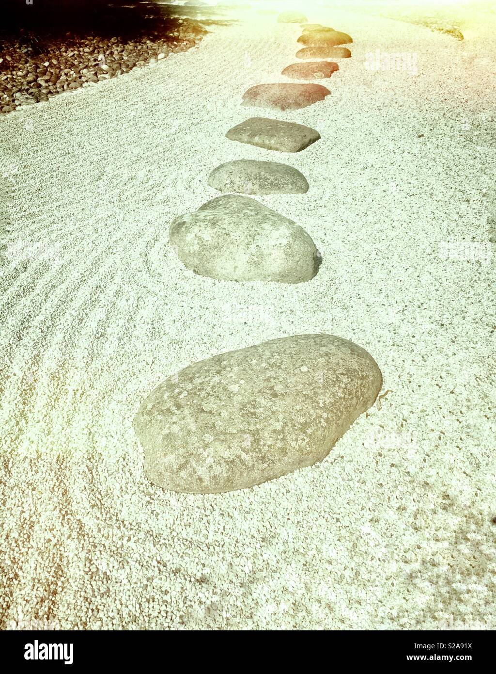 Stepping stone and gravel hi-res stock photography and images - Alamy