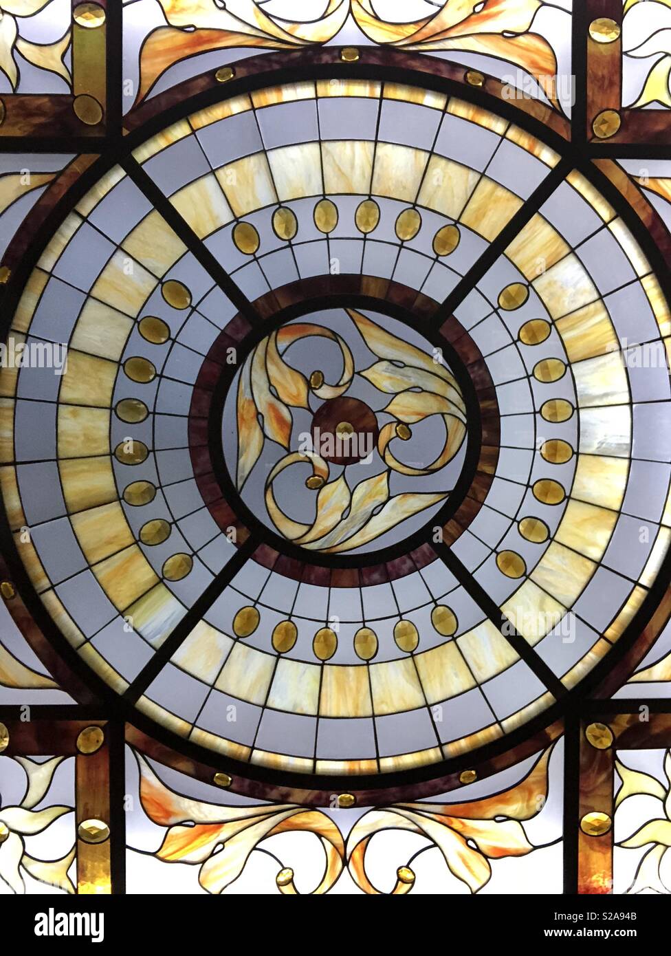 Stained Glass ceiling Stock Photo - Alamy