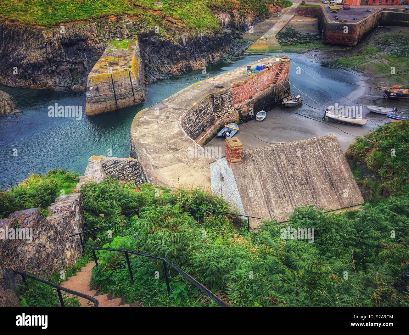 Porthgain Harbour, Pembrokeshire, West Wales Stock Photo - Alamy