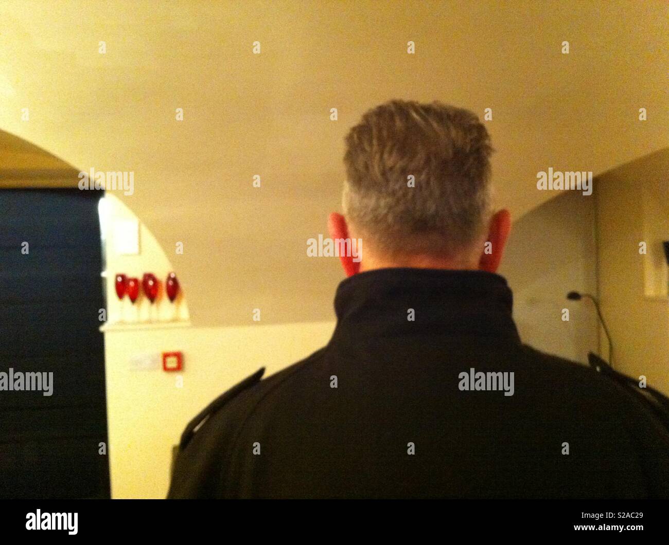 It’s behind you Stock Photo - Alamy