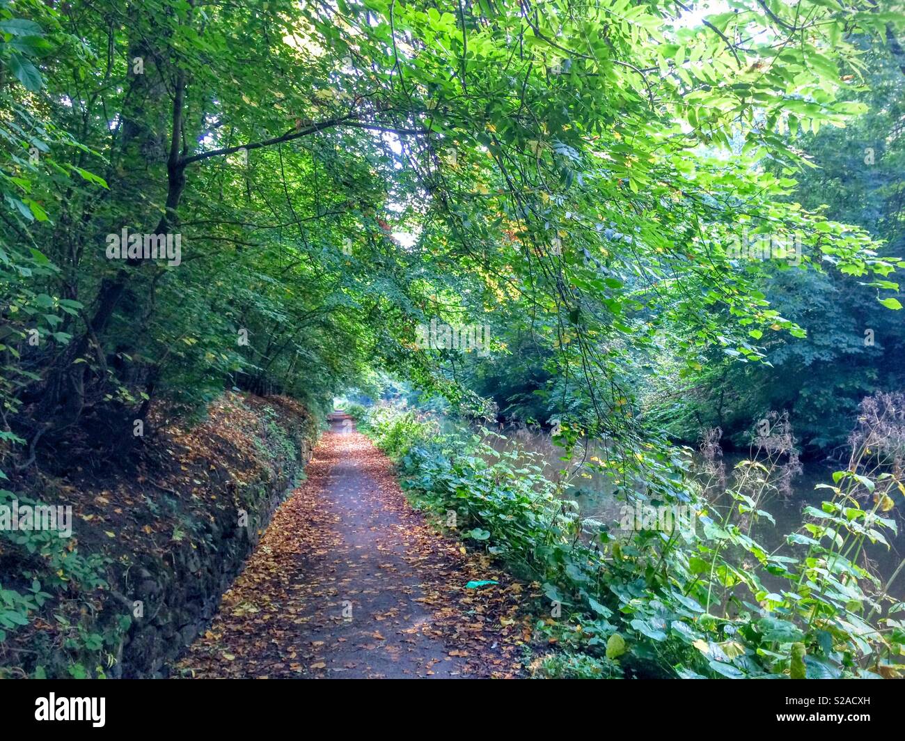 Canal tow path Stock Photo - Alamy