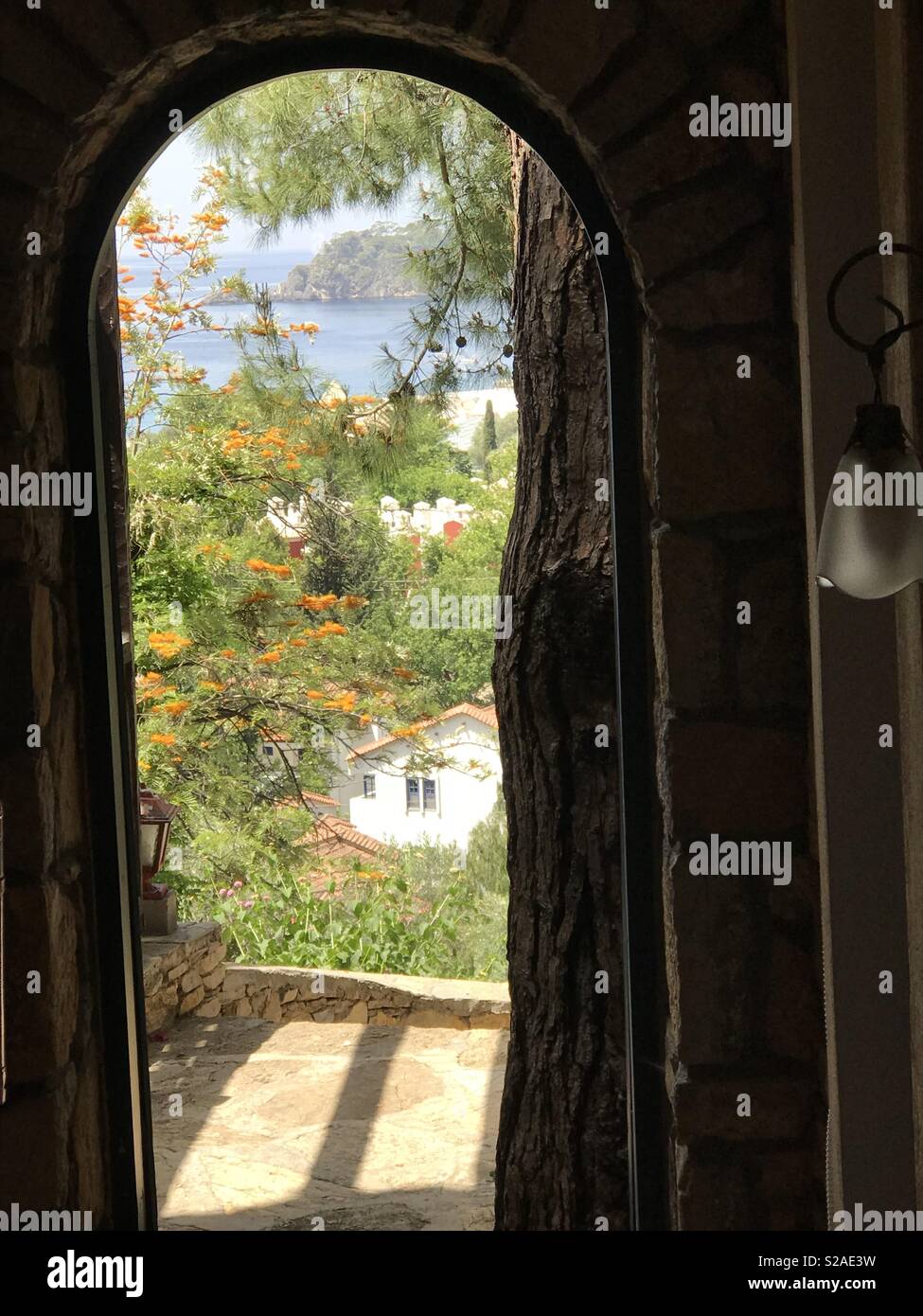 Door with a view Stock Photo - Alamy