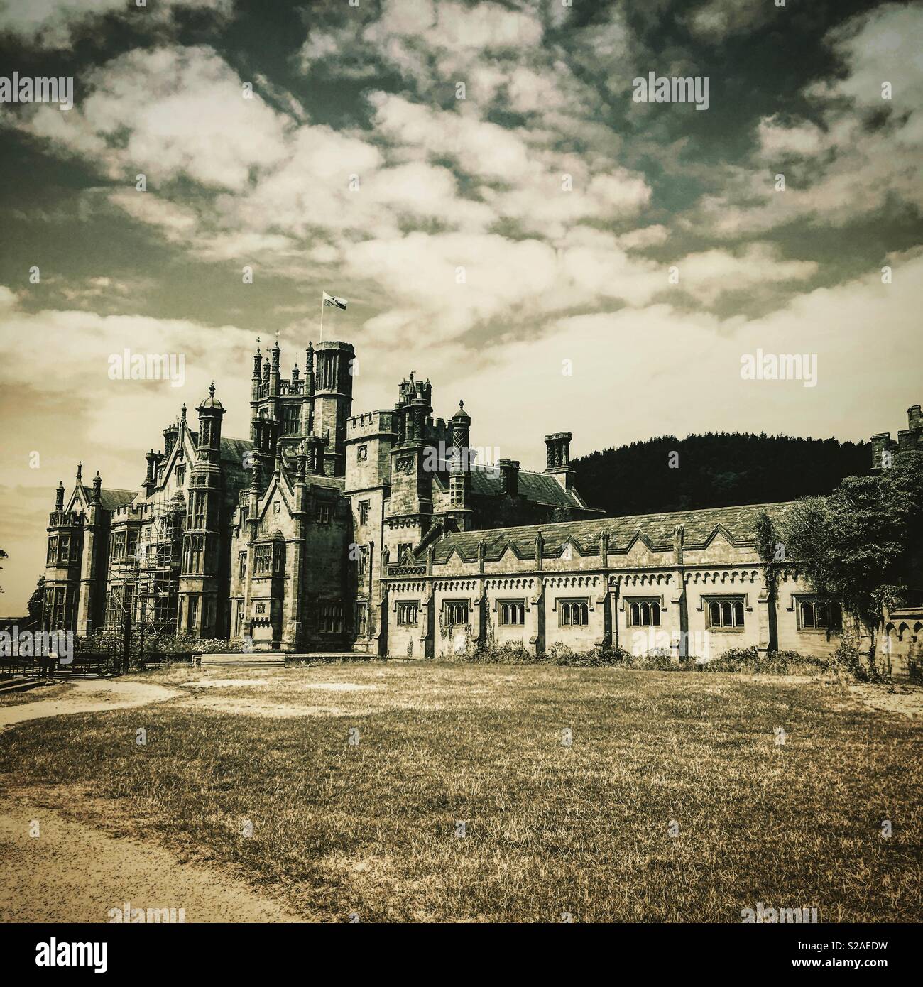 Margam castle, wales hi-res stock photography and images - Alamy