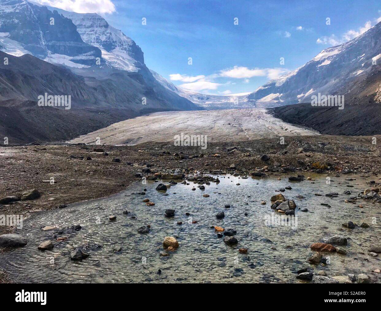 Athabasca Glacier And Columbia Icefield High Resolution Stock ...