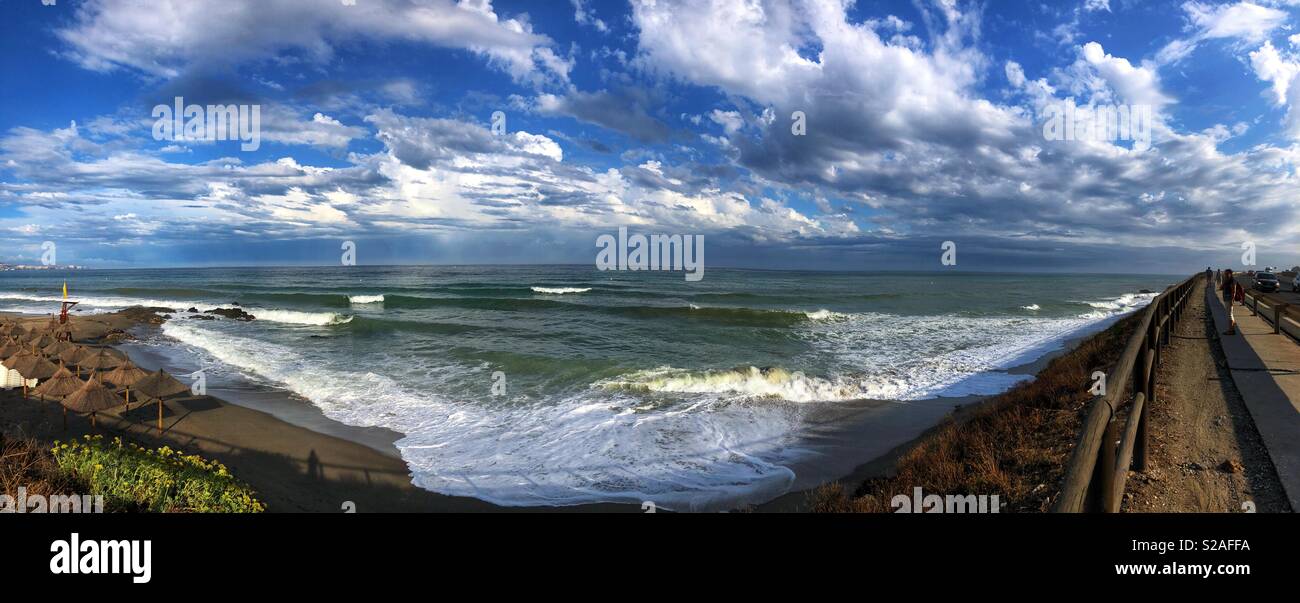 Panoramic view of the mediterranean sea hi-res stock photography and ...